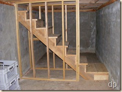 Cedar Ridge Farm: How to build stairs (to the root cellar)